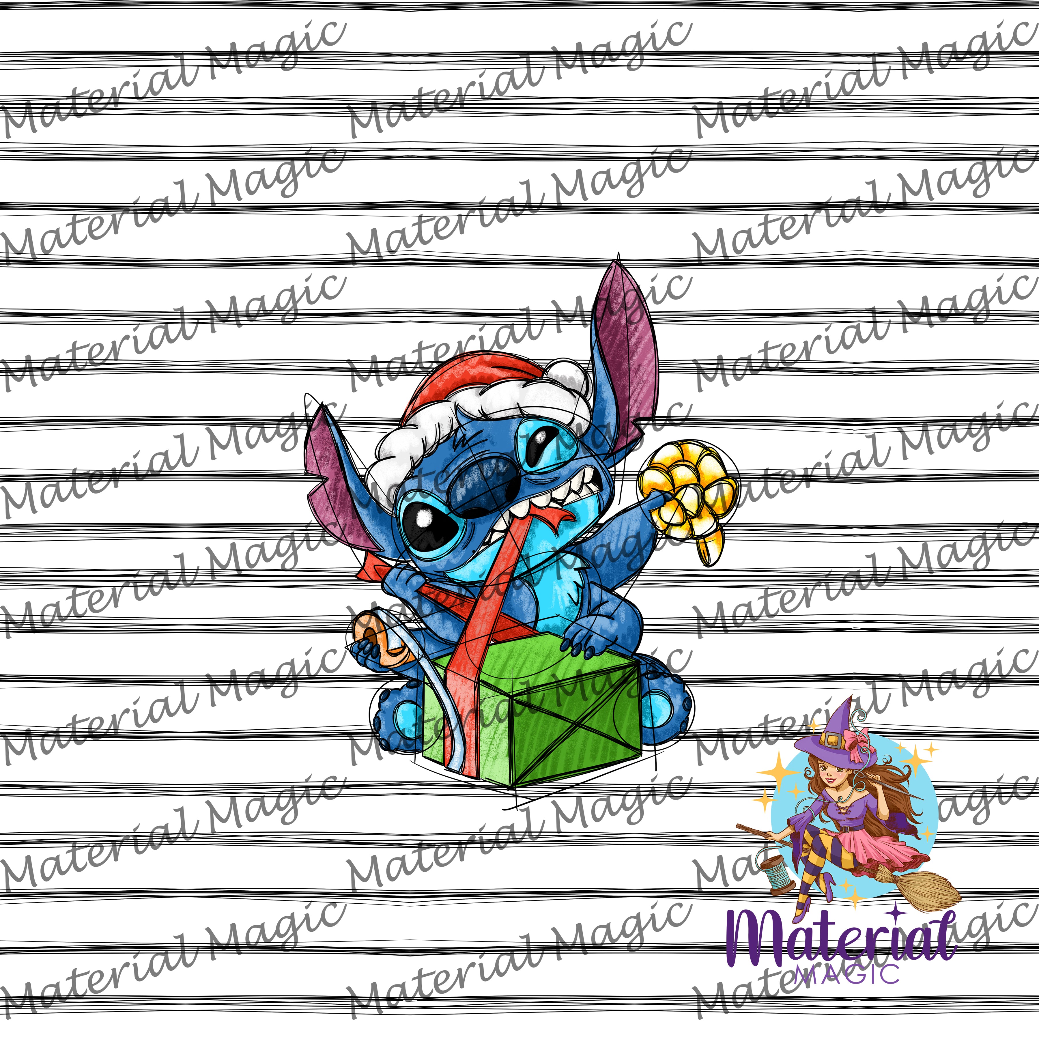 R82 SC Stitch Black Stripe Panel PREORDER – Material Magic